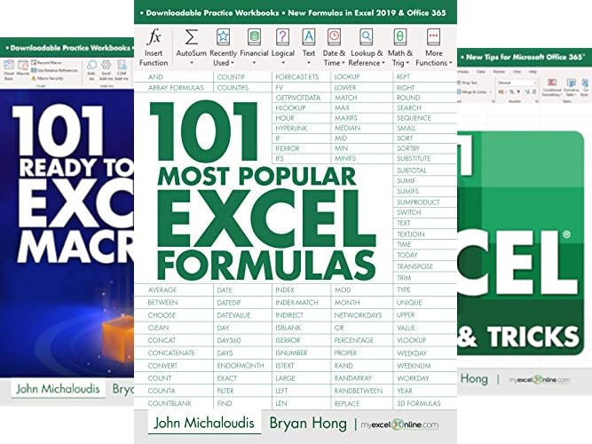 101 Most Popular Excel Formulas (101 Excel Series Book 1) eBook : Michaloudis, John, Hong, Bryan ...